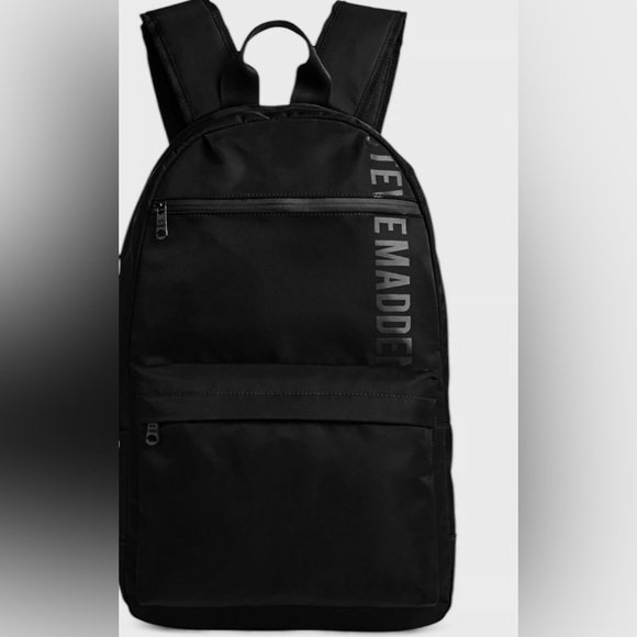 Steve Madden | Bags | Steve Madden Unisex Nylon Black Backpack | Poshmark